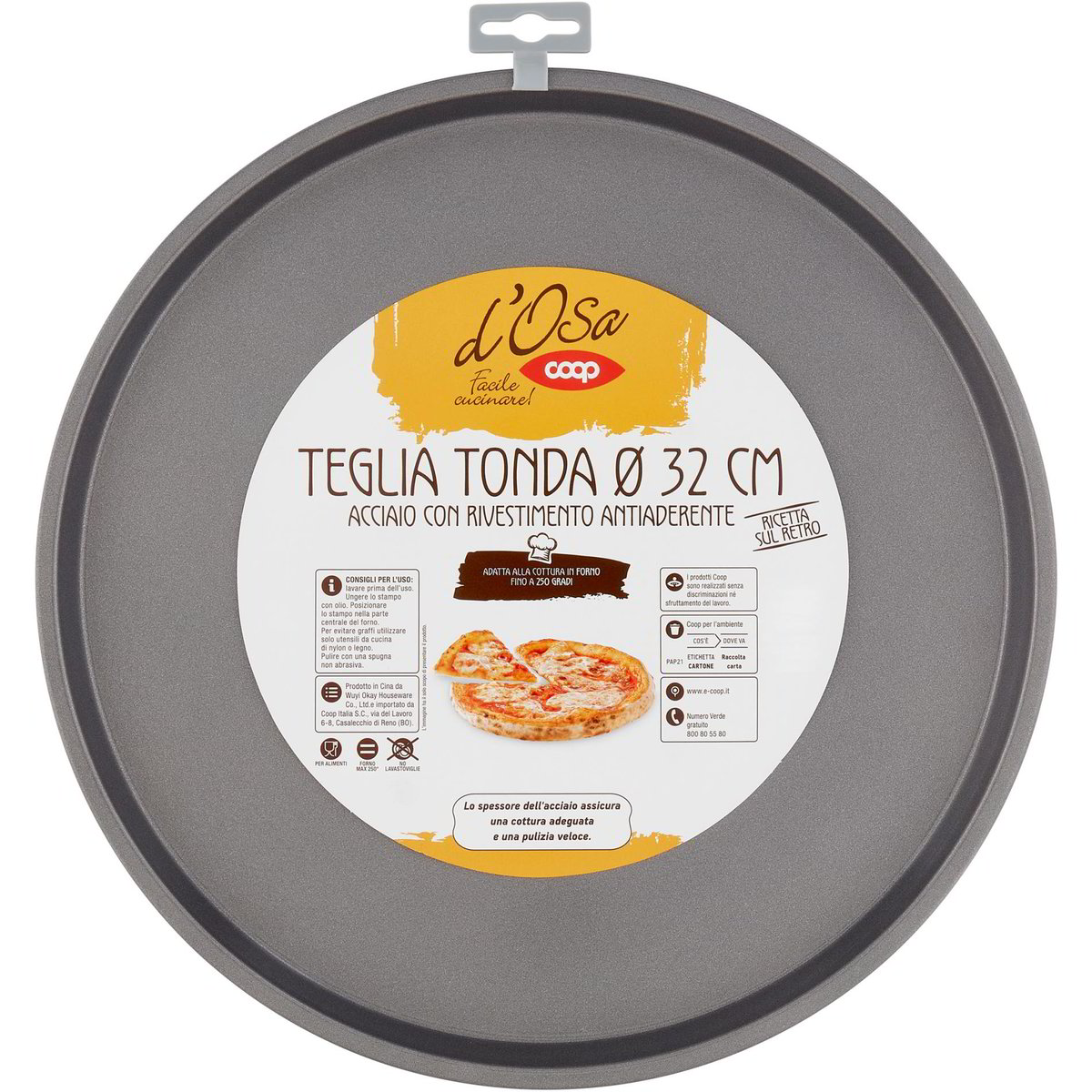 Teglia pizza rotonda 32cm COOP - D'OSA 1 PZ - Coop Shop
