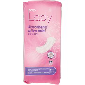 Assorbenti ultra mini ripiegati x28 COOP 1 PZ - Coop Shop