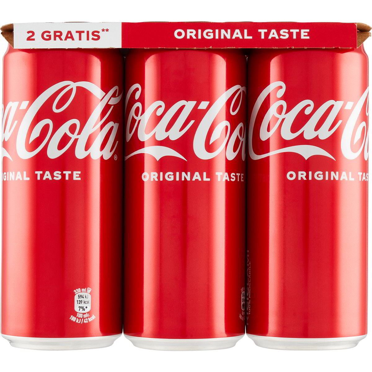 Coca cola original taste x4 +2 gratis COCA COLA 4 X 330 ML - Coop Shop