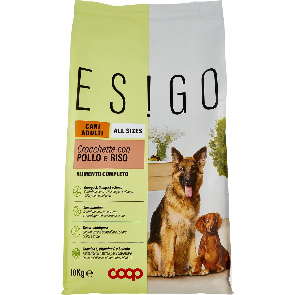 Crocchette per cani all sizes con pollo e riso COOP - ESIGO 10000 G ...