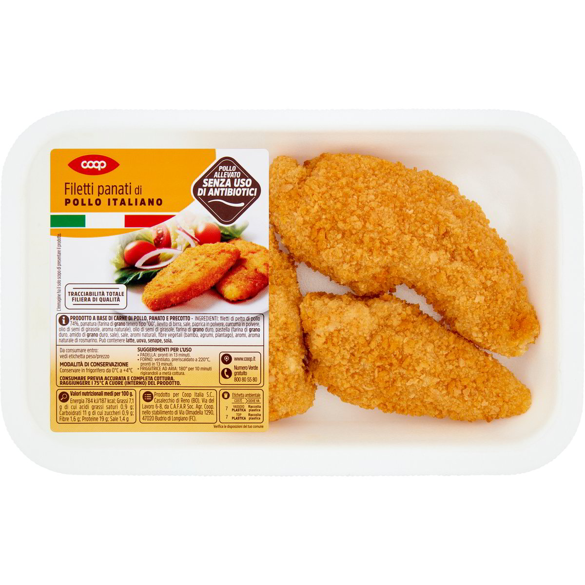 Pollo filetti panati COOP 220 G - Coop Shop