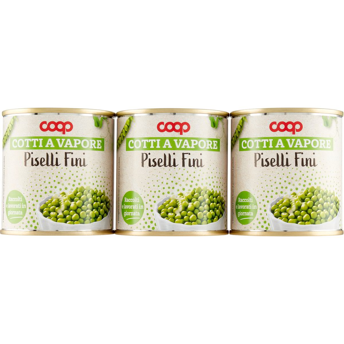 Piselli fine cotti a vapore COOP 3 X 150 G - Coop Shop