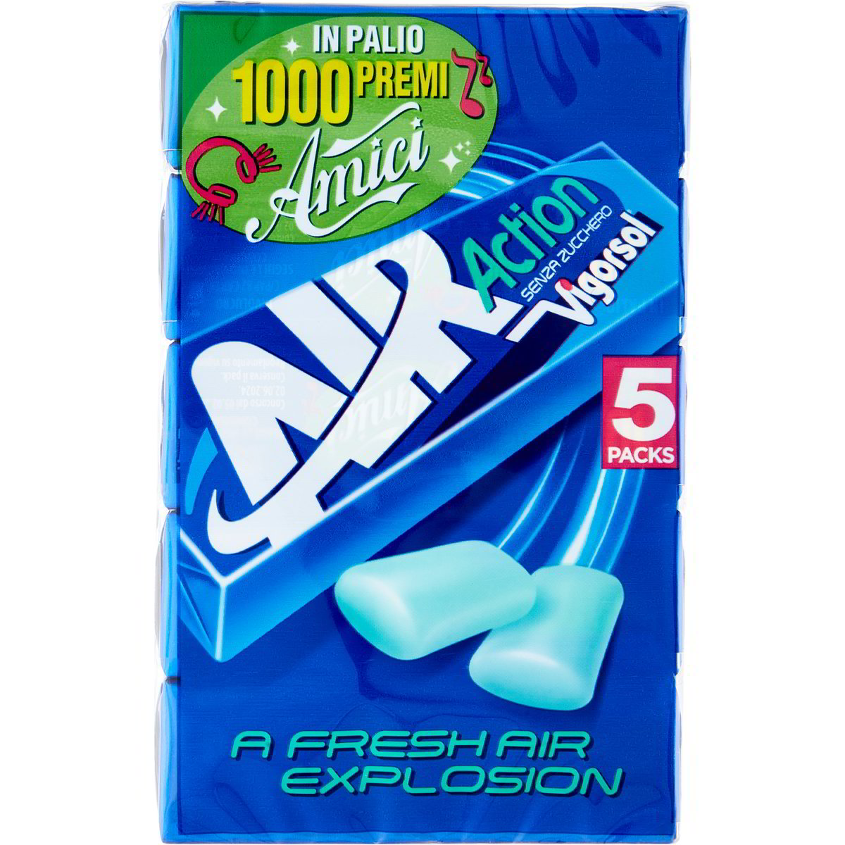 Chewing gum air action x5 VIGORSOL 66 G - Coop Shop