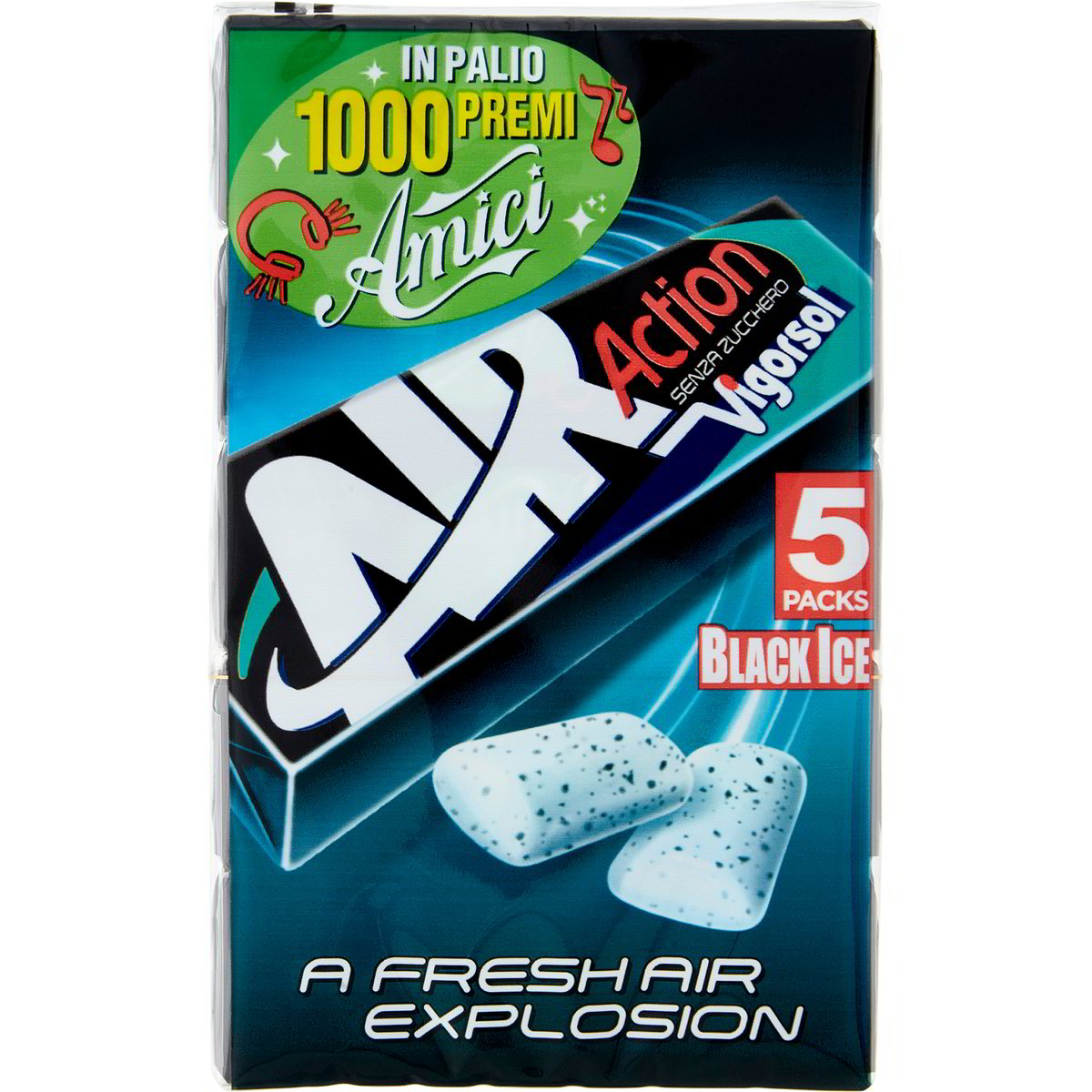Chewing gum air action black ice x5 VIGORSOL 1 PZ - Coop Shop