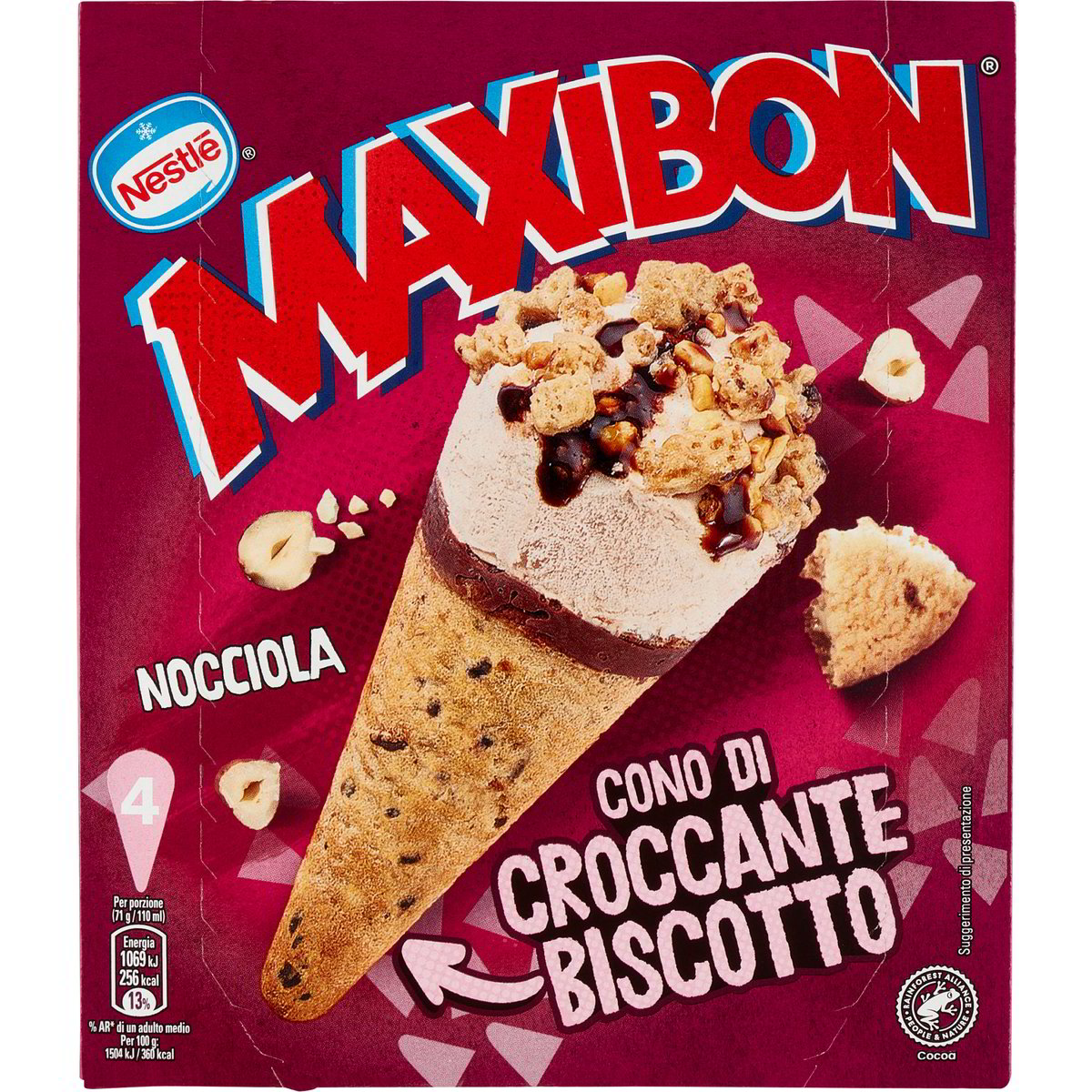 Cono gelato maxibon nocciola x4 NESTLÉ 284 G - Coop Shop