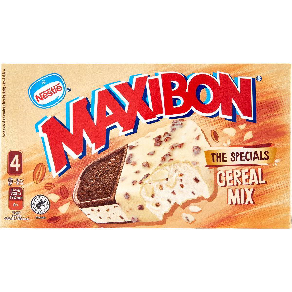 Gelato maxibon cereal mix x4 NESTLÉ 240 G - Coop Shop