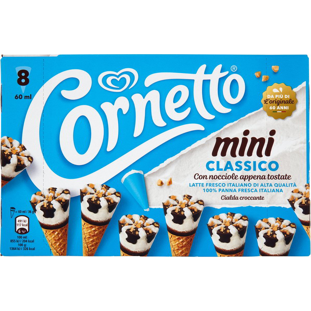 Cornetto mini classico x8 ALGIDA 8 X 60 ML - Coop Shop
