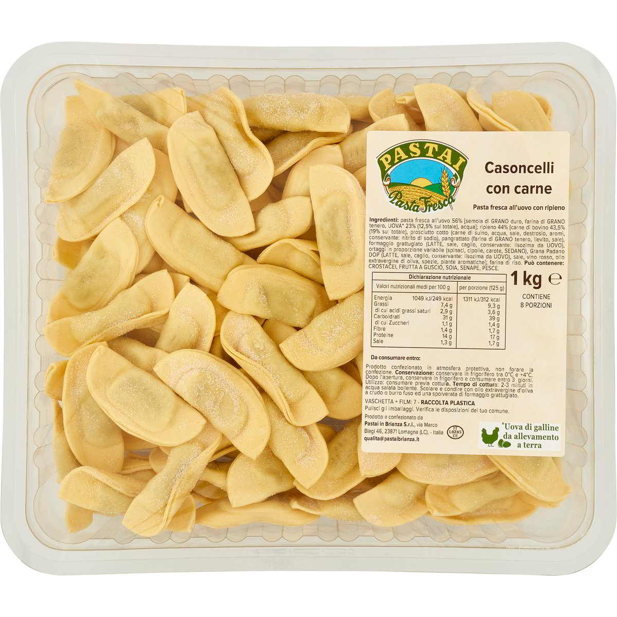 Casoncelli con carne PASTAI 1000 G - Coop Shop