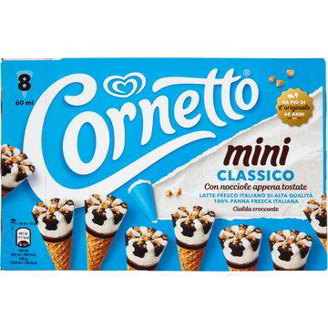 Cornetto mini classico x8 ALGIDA 8 X 60 ML - Coop Shop