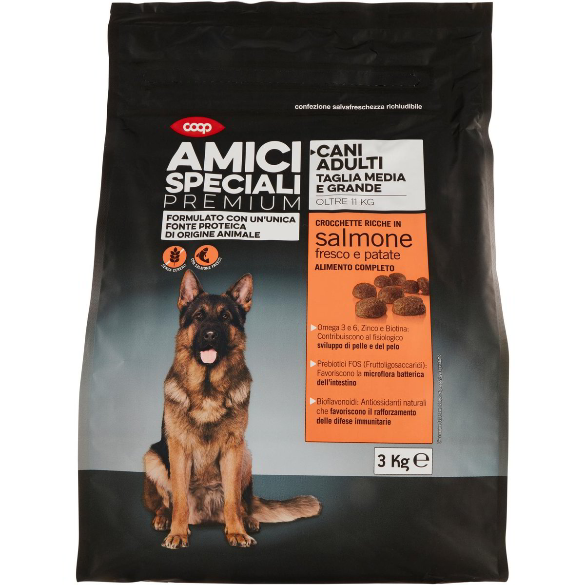 Crocchette cani salmone fresco e patate taglia m COOP - AMICI SPECIALI ...