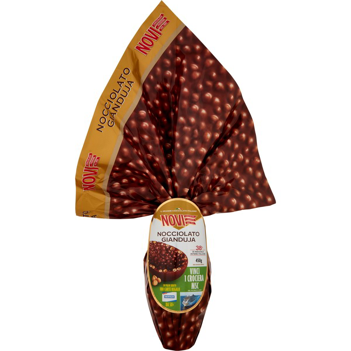 Uovo di pasqua di cioccolato gianduja con nocciole NOVI 450 G - Coop Shop