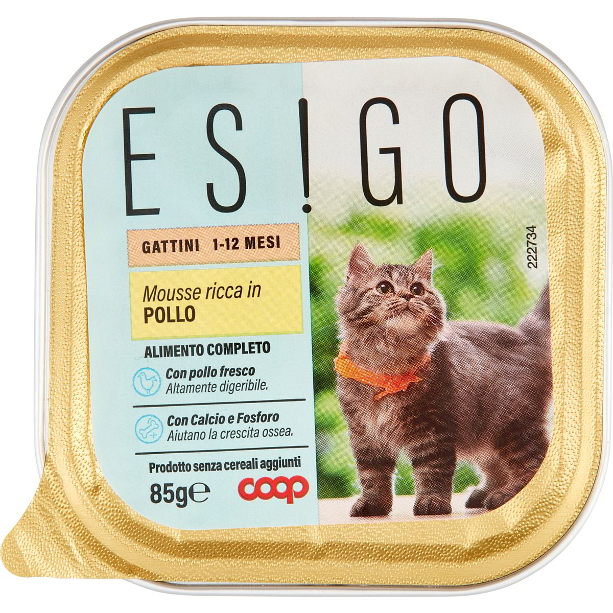 Alimento per gatti kitten mousse al pollo COOP - ESIGO 85 G - Coop Shop
