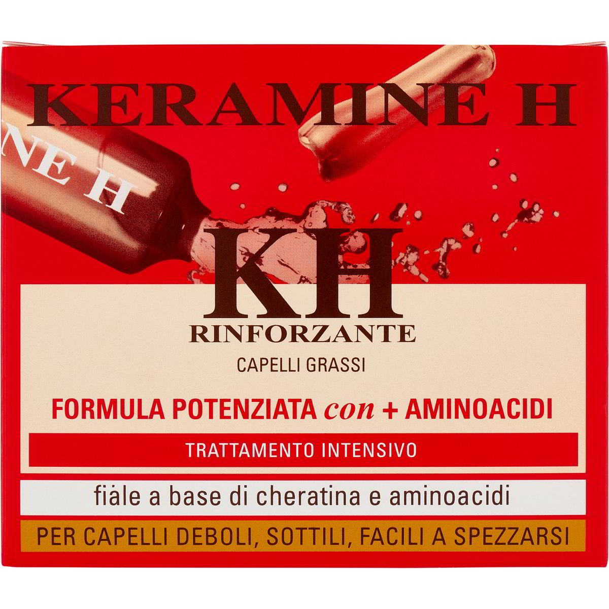 Trattamento fiale per capelli deboli e sottili x10 KERAMINE H 100 ML ...