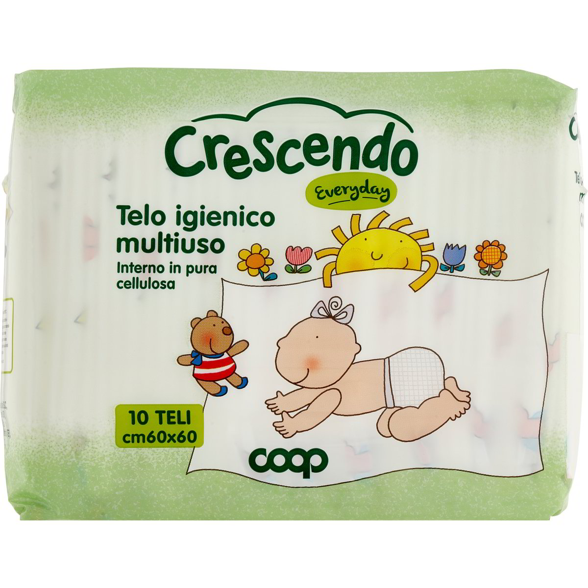 Telo igienico multiuso 60x60cm x10 COOP - CRESCENDO 1 PZ - Coop Shop