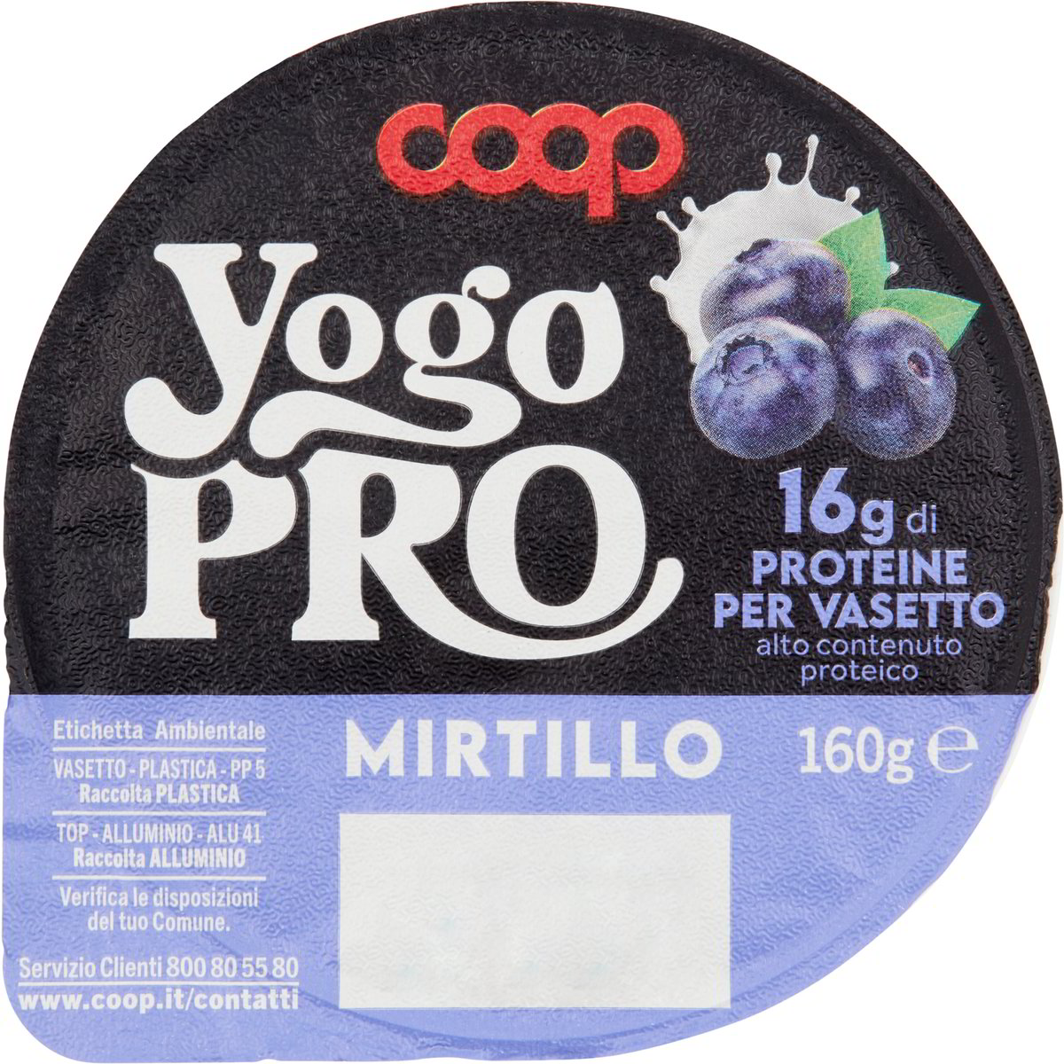 Yogurt proteico yogo pro mirtillo COOP 160 G - Coop Shop