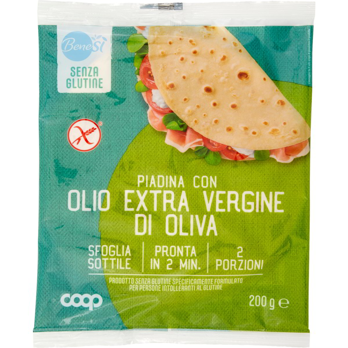 Piadina con olio extra vergine di oliva x2 COOP - BENE SI' 200 G - Coop ...