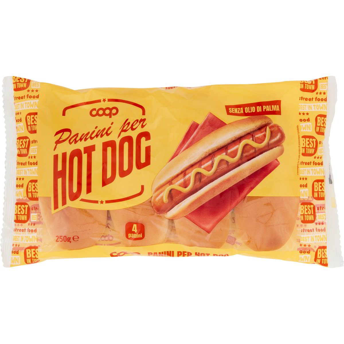 Pane per hot dog COOP 4 X 62,5 G - Coop Shop