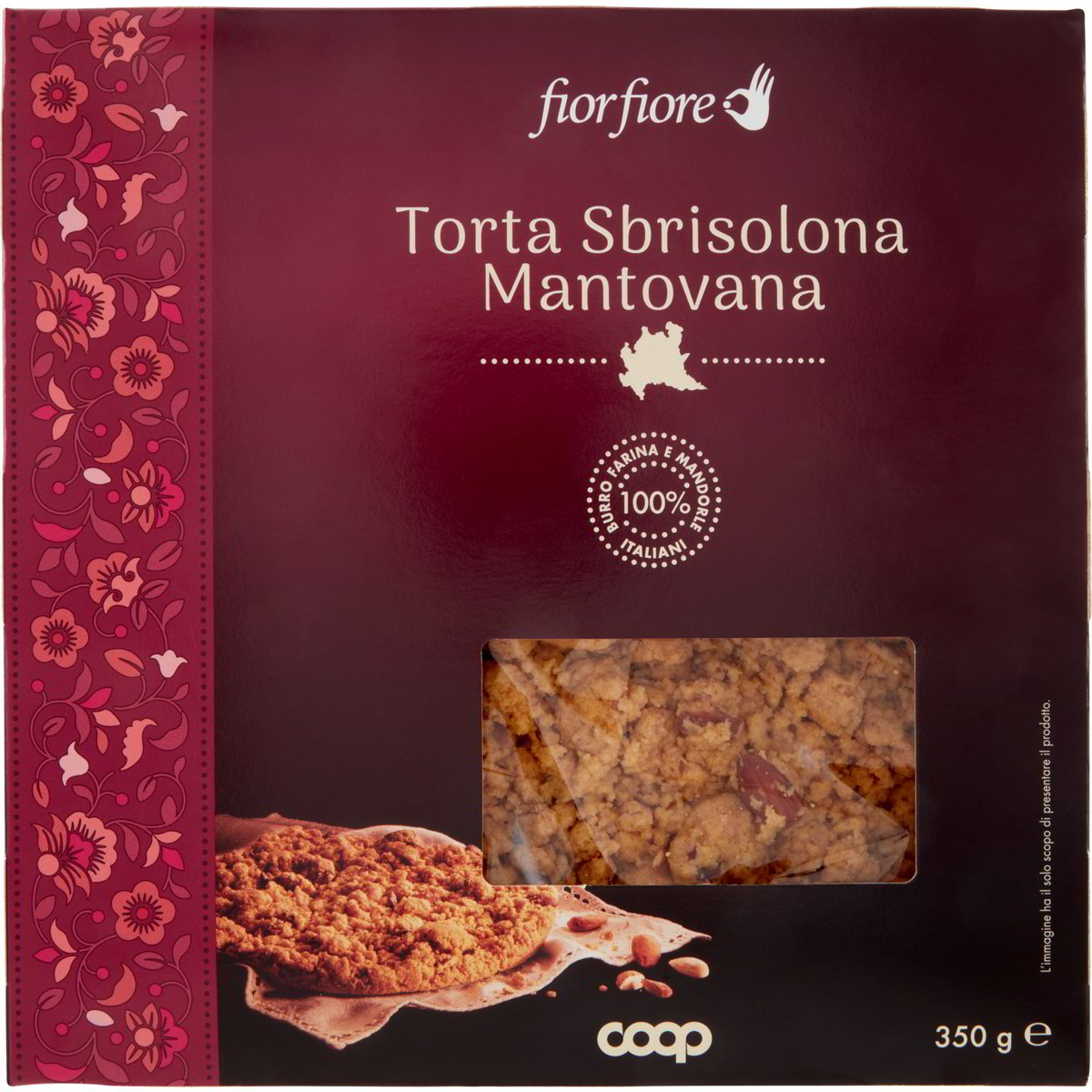 Torta sbrisolona mantovana COOP - FIOR FIORE 350 G - Coop Shop