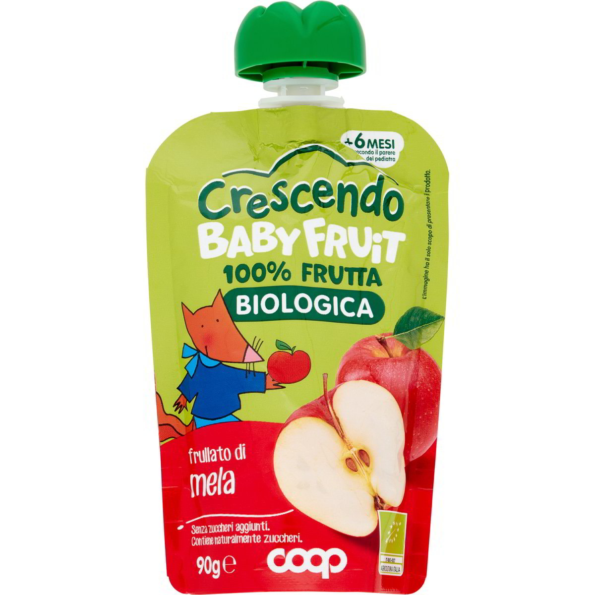 Frullato di mela baby fruit pouche COOP - CRESCENDO 90 G - Coop Shop