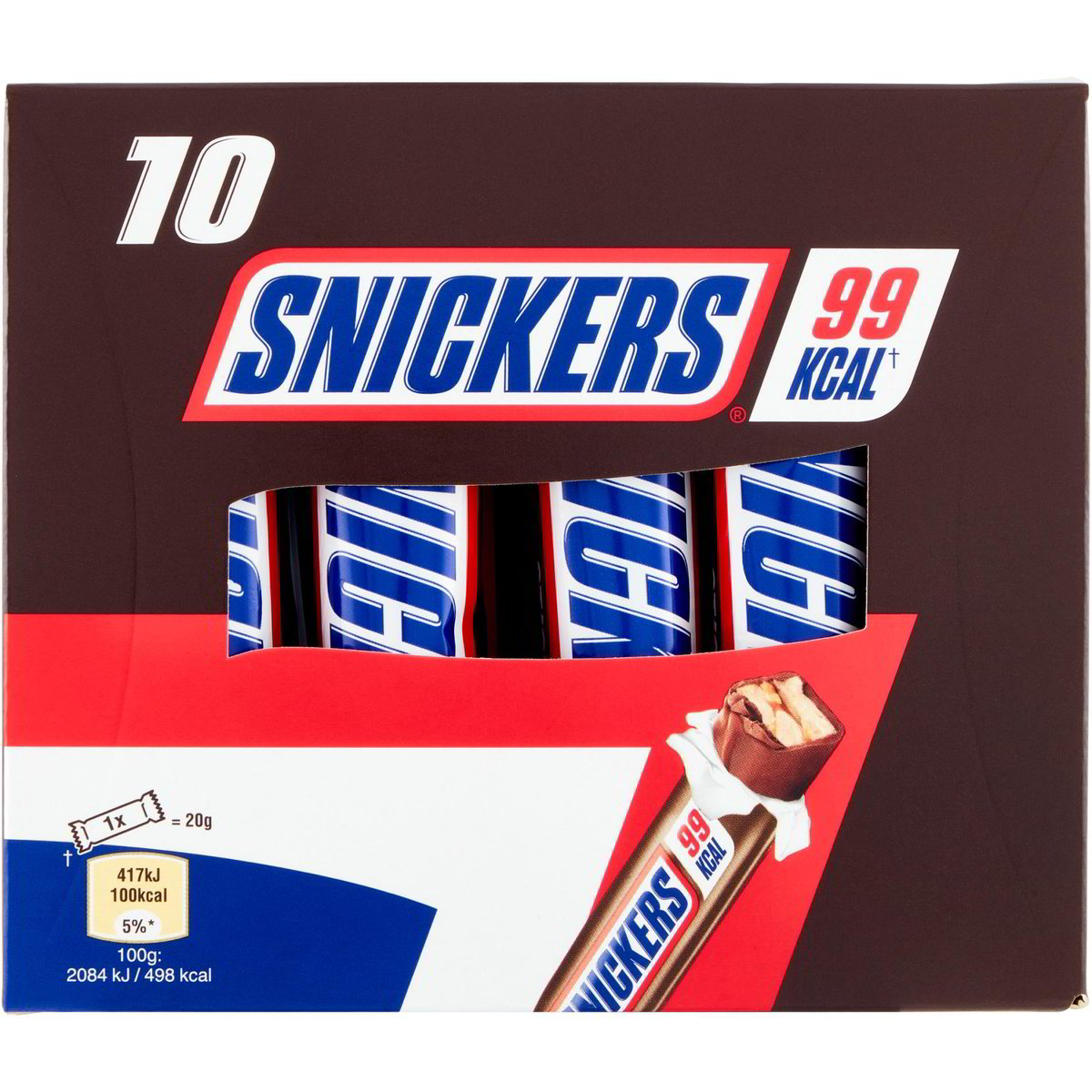Snack di cioccolato snickers 99 kcal SNICKERS 10 X 20 G - Coop Shop