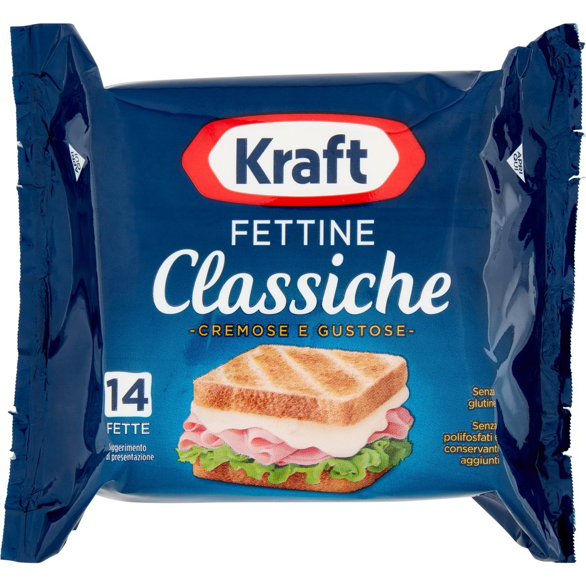 Formaggio a fette classiche x14 KRAFT 350 G - Coop Shop