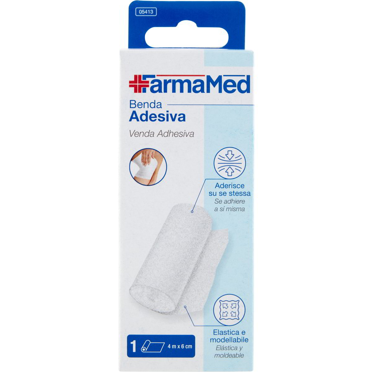 Benda elastica autoaderente 4mx6cm FARMAMED 1 PZ - Coop Shop