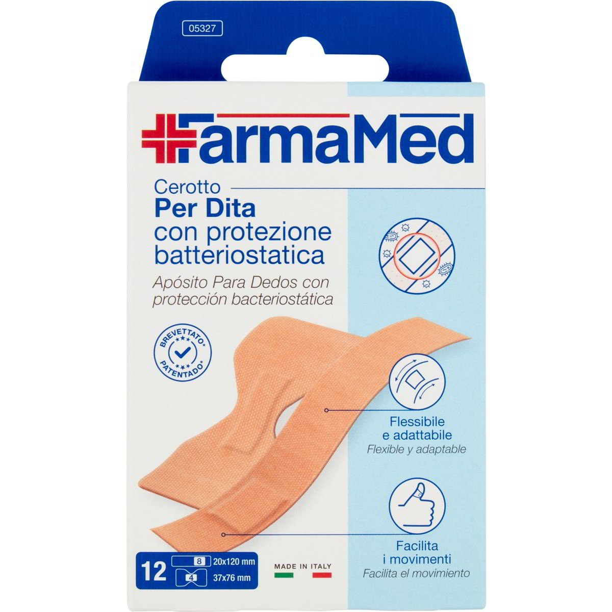 Cerotti dita con protezione batteriostatica x12 FARMAMED 1 PZ - Coop Shop