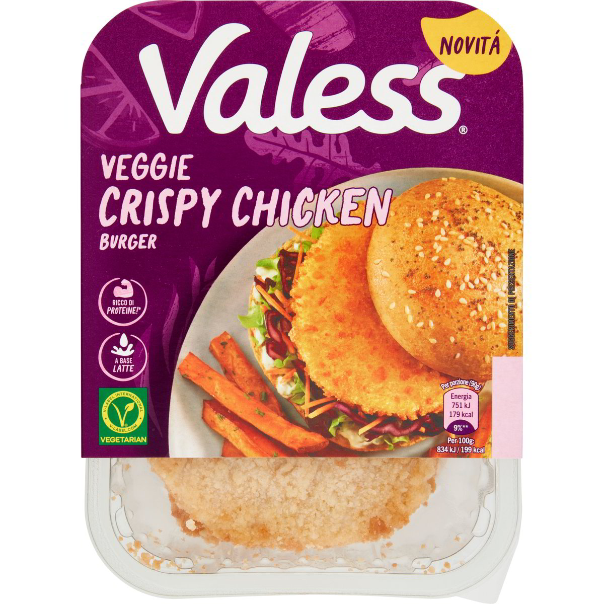 Burger vegetale veggie crispy chicken VALESS 180 G - Coop Shop