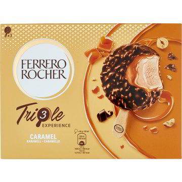 Stecco gelato ferrero rocher al caramello x3 FERRERO 138 G - Coop Shop