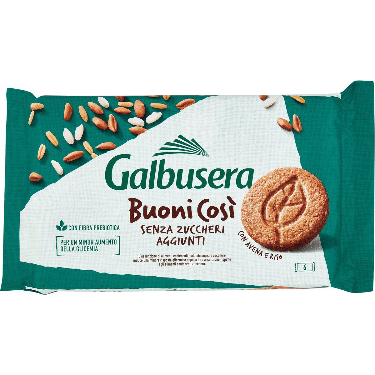 Frollini buoni cosi con avena e riso GALBUSERA 6 X 50 G - Coop Shop