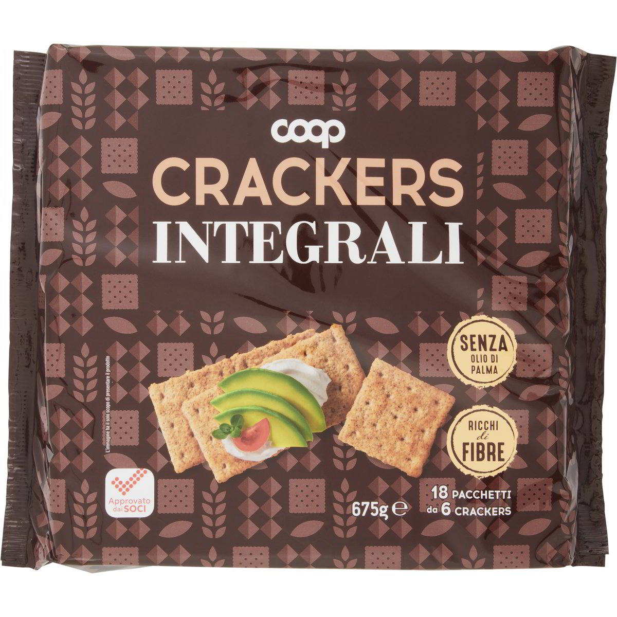 Crackers integrali COOP 18 X 37,5 G - Coop Shop