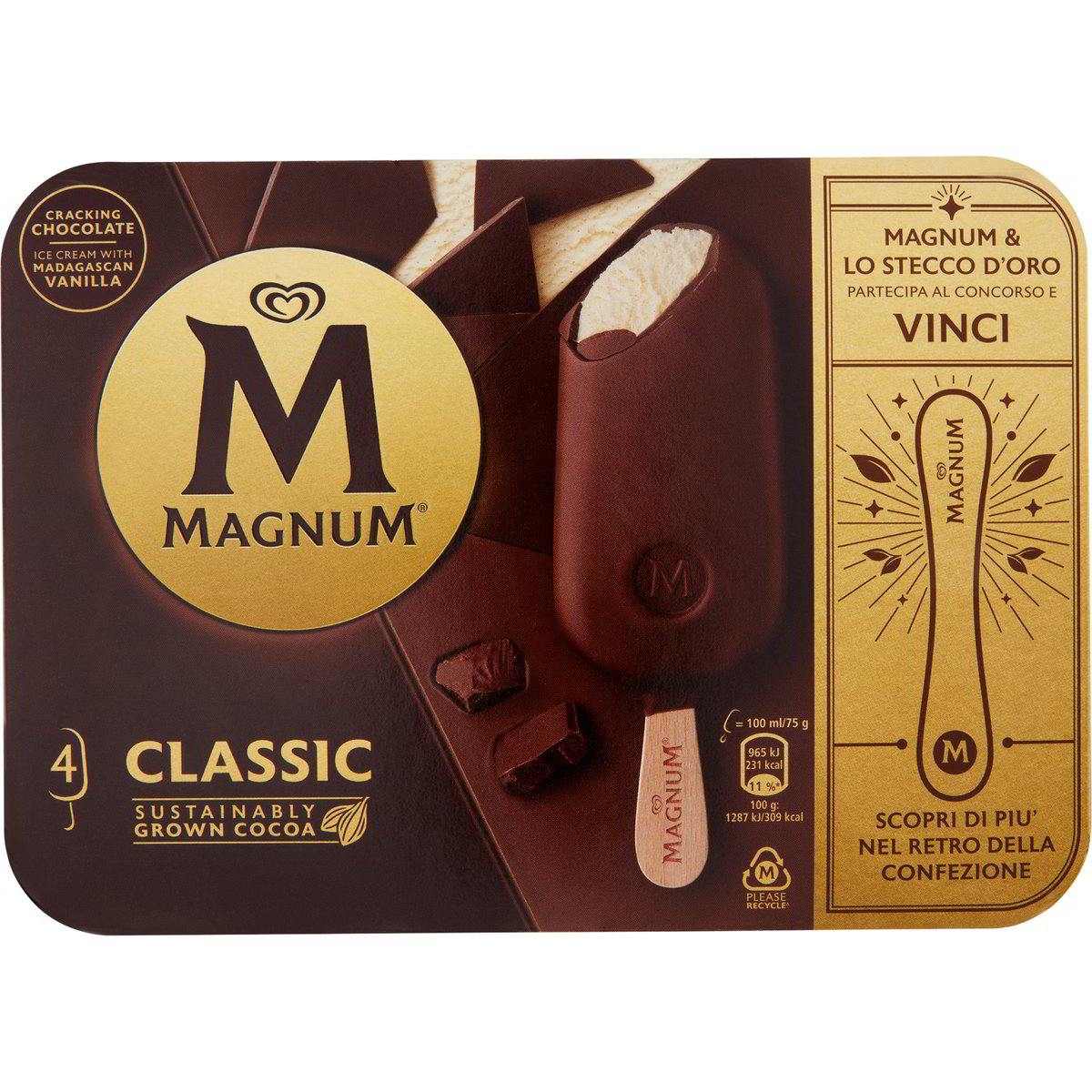 Magnum classico x4 ALGIDA 300 G - Coop Shop