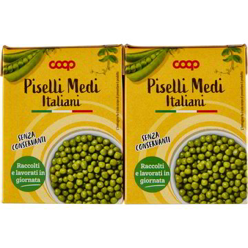 Piselli medi COOP 2 X 380 G - Coop Shop
