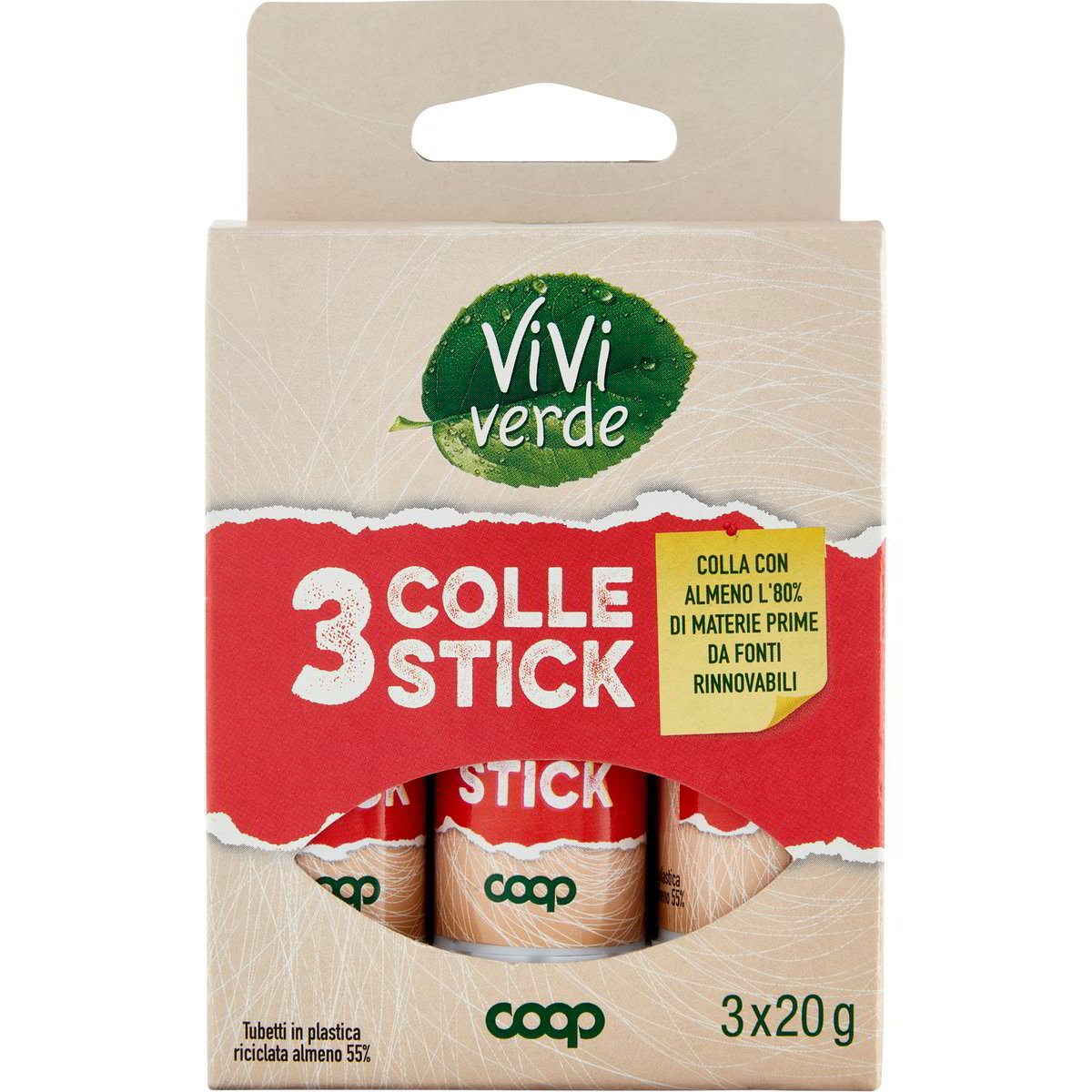 Colla stick x3 COOP - VIVI VERDE 3 X 20 G - Coop Shop