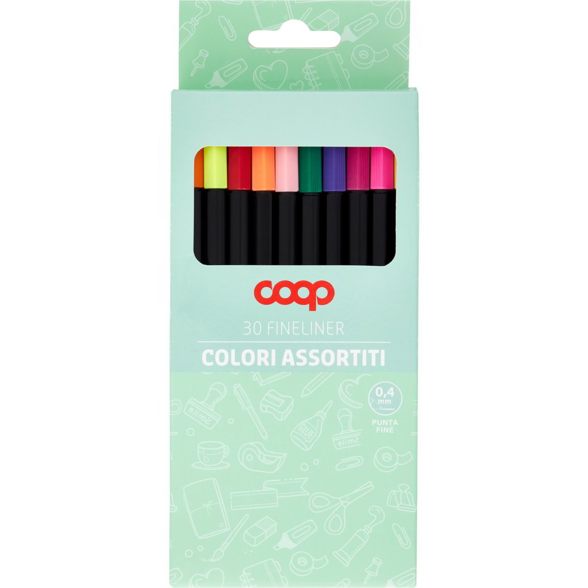 Pennarelli fineliner colorati x30 COOP 1 PZ - Coop Shop