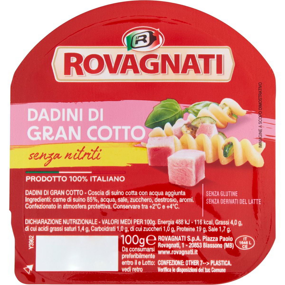 Prosciutto cotto a dadini ROVAGNATI 100 G - Coop Shop