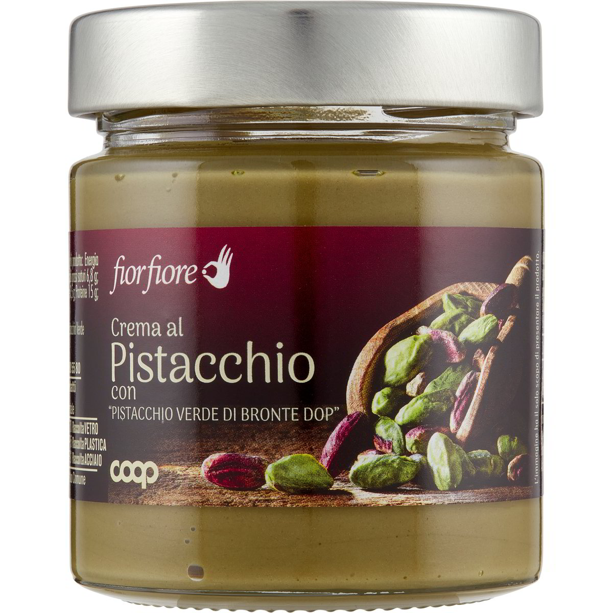 Crema spalmabile al pistacchio verde di bronte DOP COOP - FIOR FIORE ...