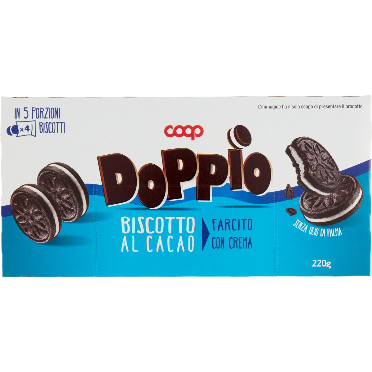 Biscotti cacao e crema doppio COOP 220 G - Coop Shop