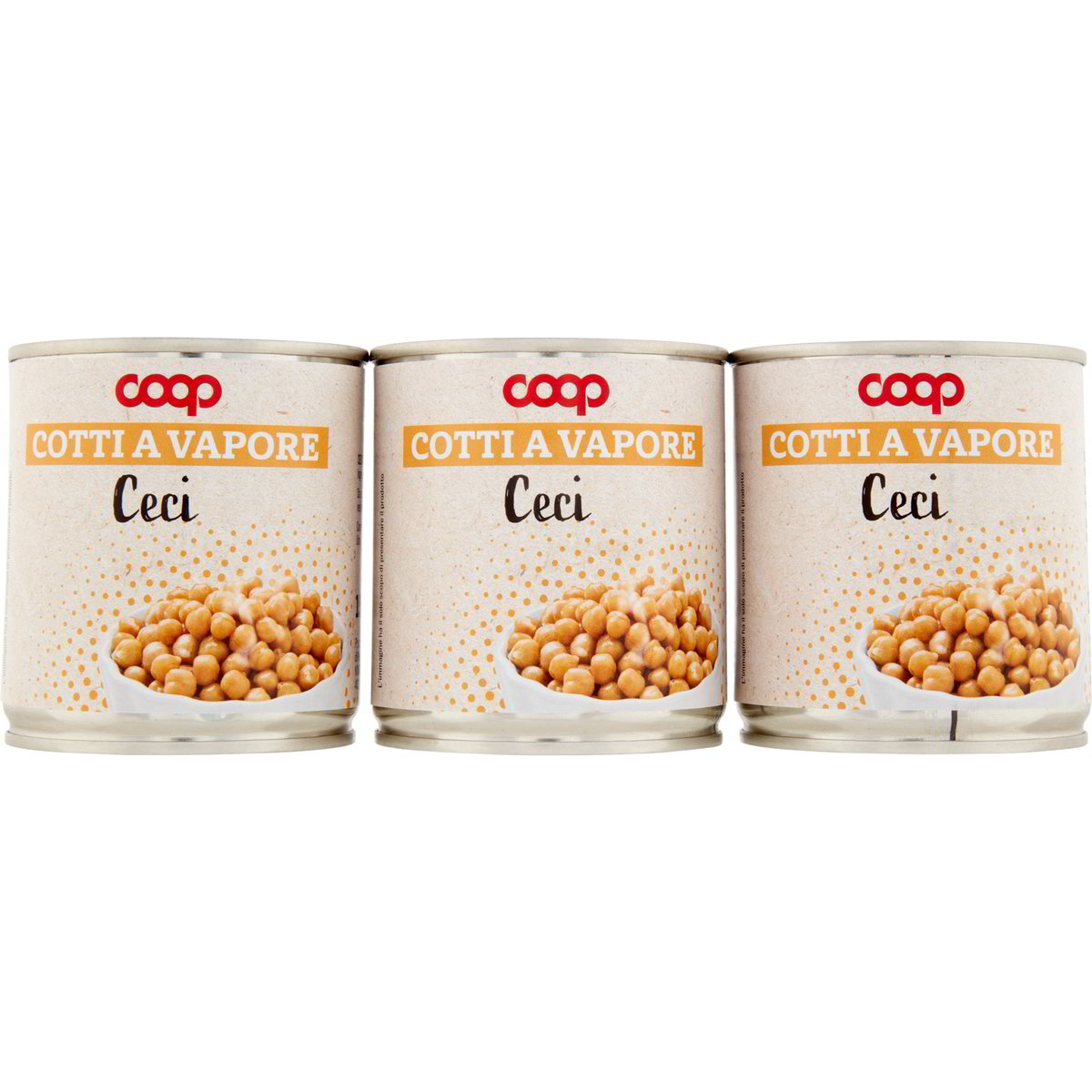 Ceci cotti al vapore COOP 3 X 150 G - Coop Shop