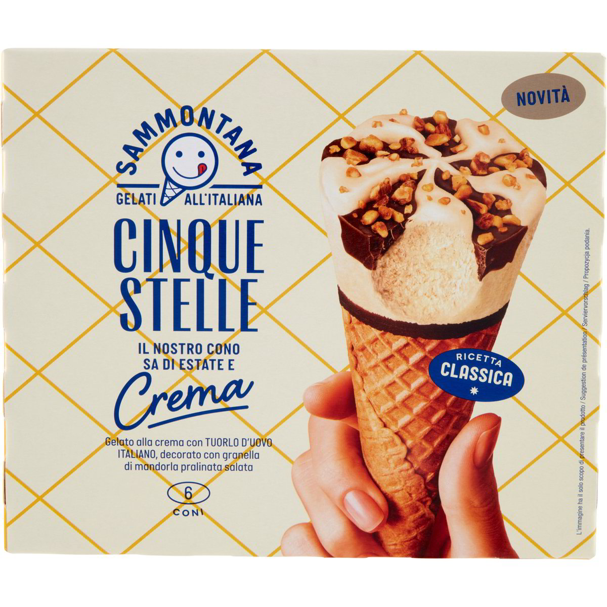 Cono gelato alla crema x6 SAMMONTANA 450 G - Coop Shop