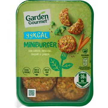 Burger vegetali mini carote/broccoli/bulgur GARDEN GOURMET 198 G - Coop ...
