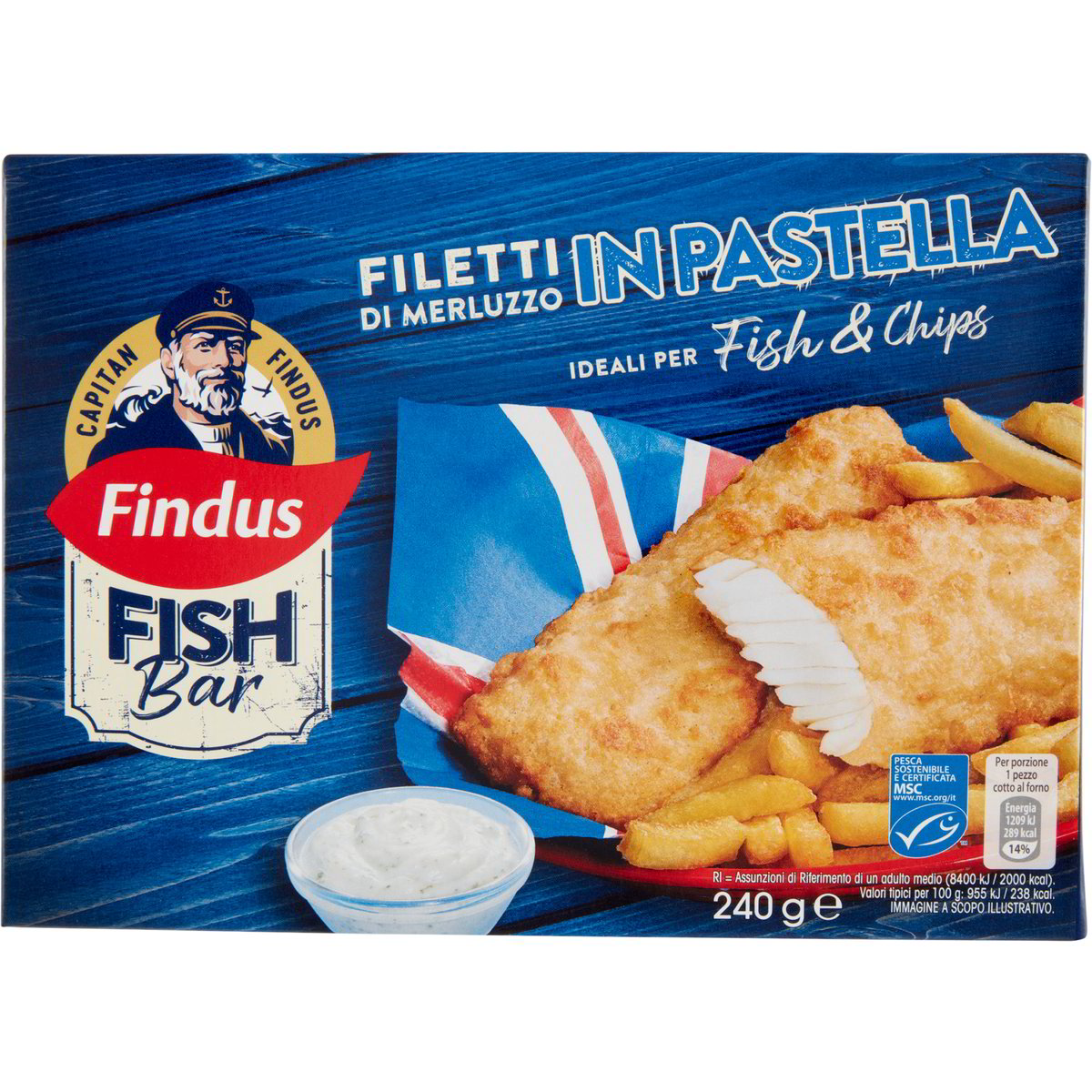 Merluzzo filetti fish bar in pastella FINDUS 240 G - Coop Shop
