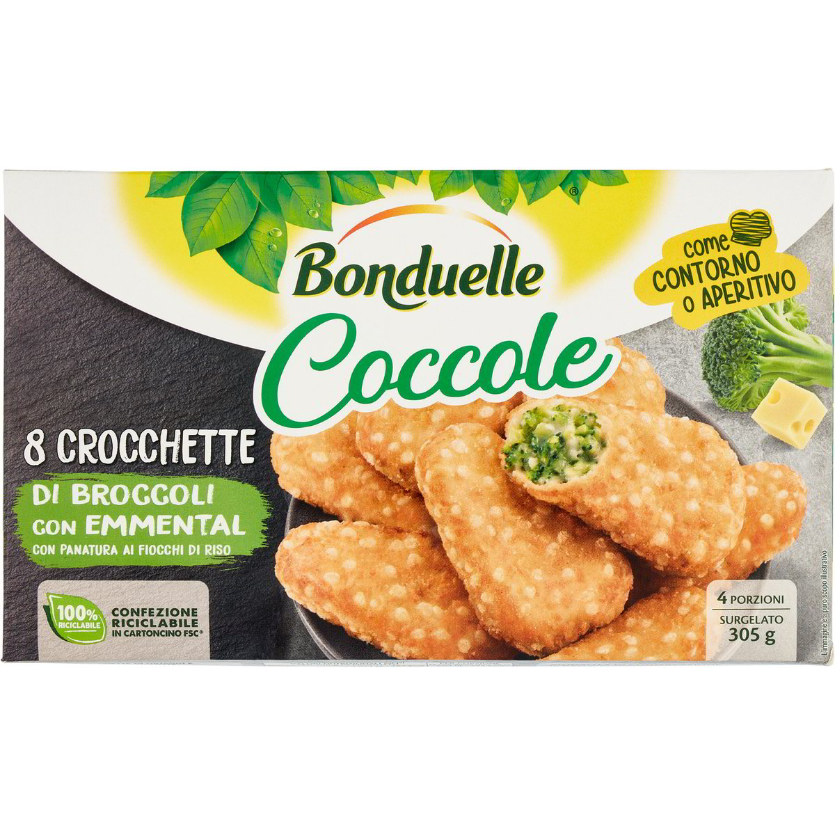 Coccole crocchette di broccoli con emmental x8 BONDUELLE 305 G - Coop Shop