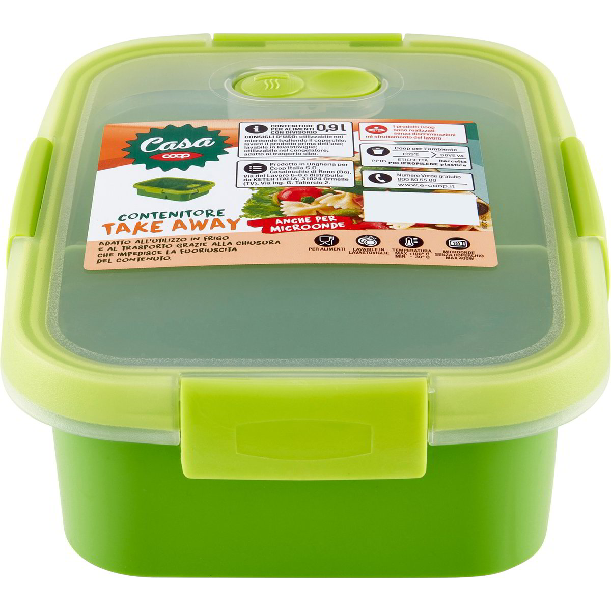 Contenitore take away rettangolare 0,9l COOP - CASA 1 PZ - Coop Shop