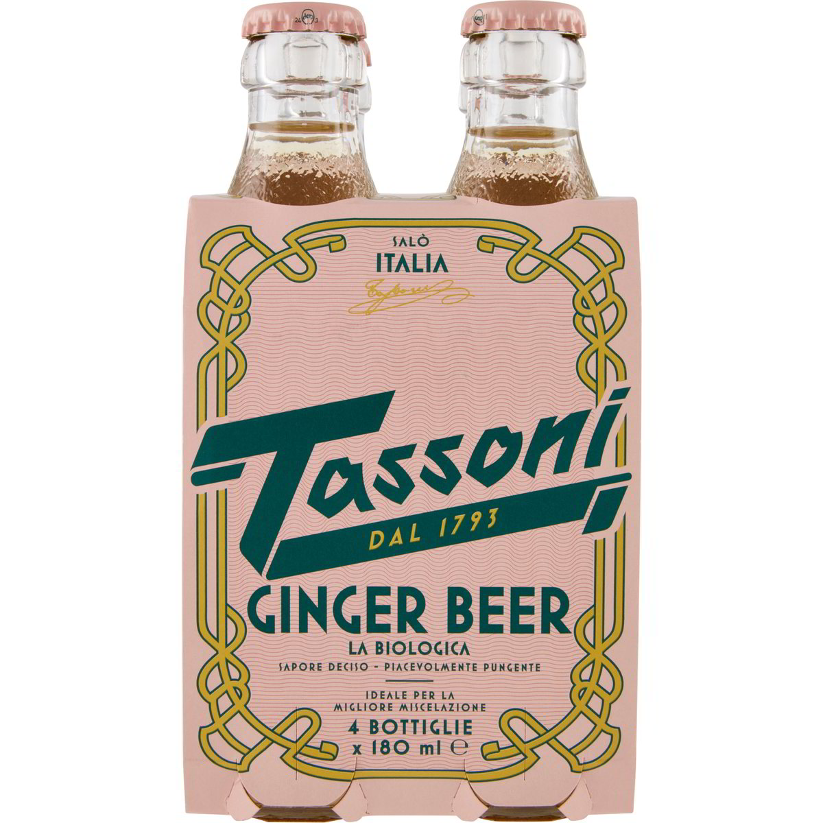Bevanda analcolica alla zenzero ginger beer x4 TASSONI 4 X 180 ML ...