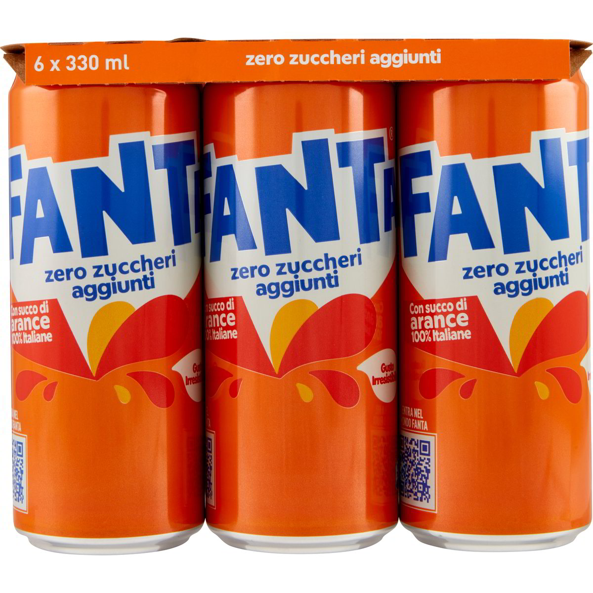 Fanta orange zero x6 FANTA 6 X 330 ML - Coop Shop