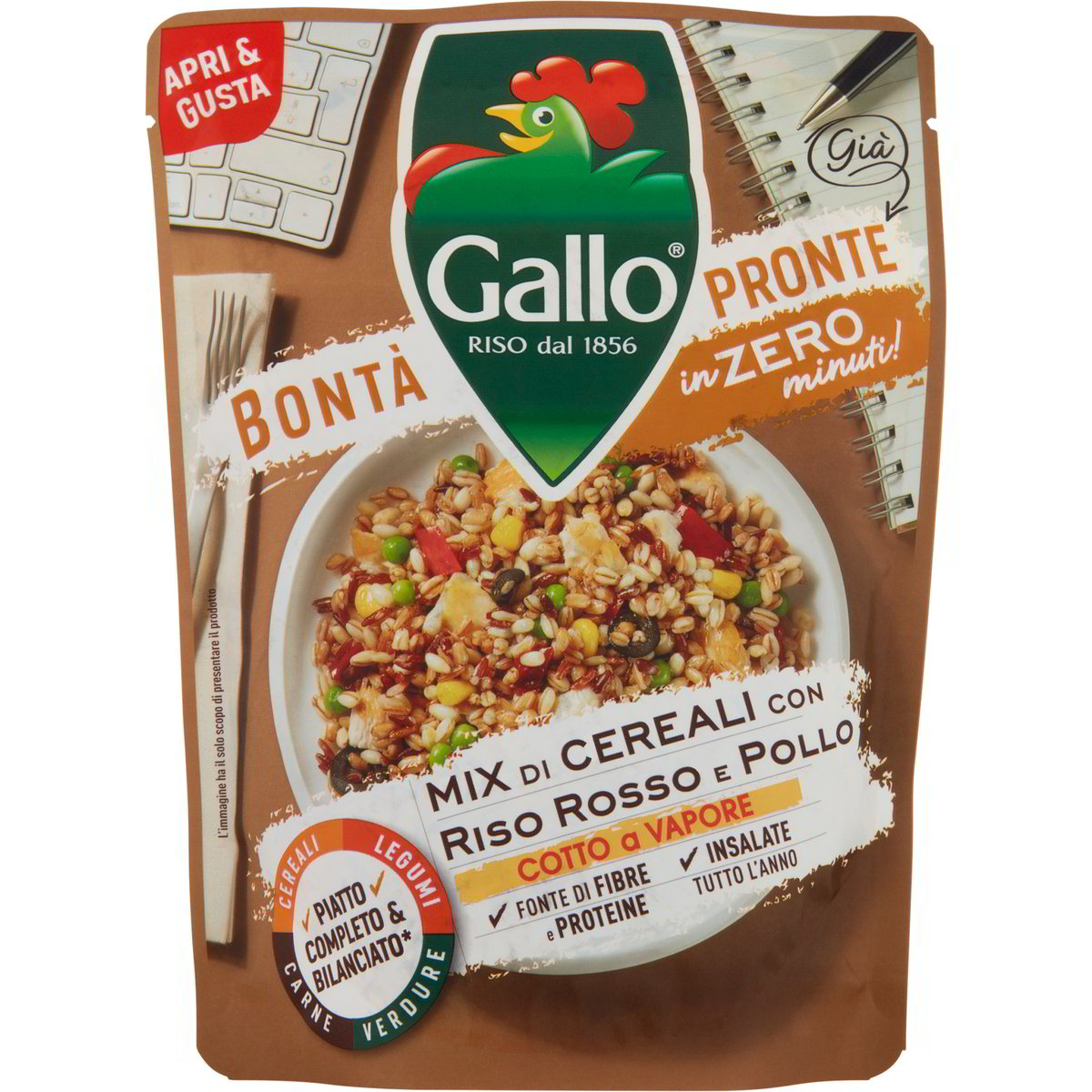 Cereali mix riso rosso/pollo bontà pronte RISO GALLO 220 G - Coop Shop