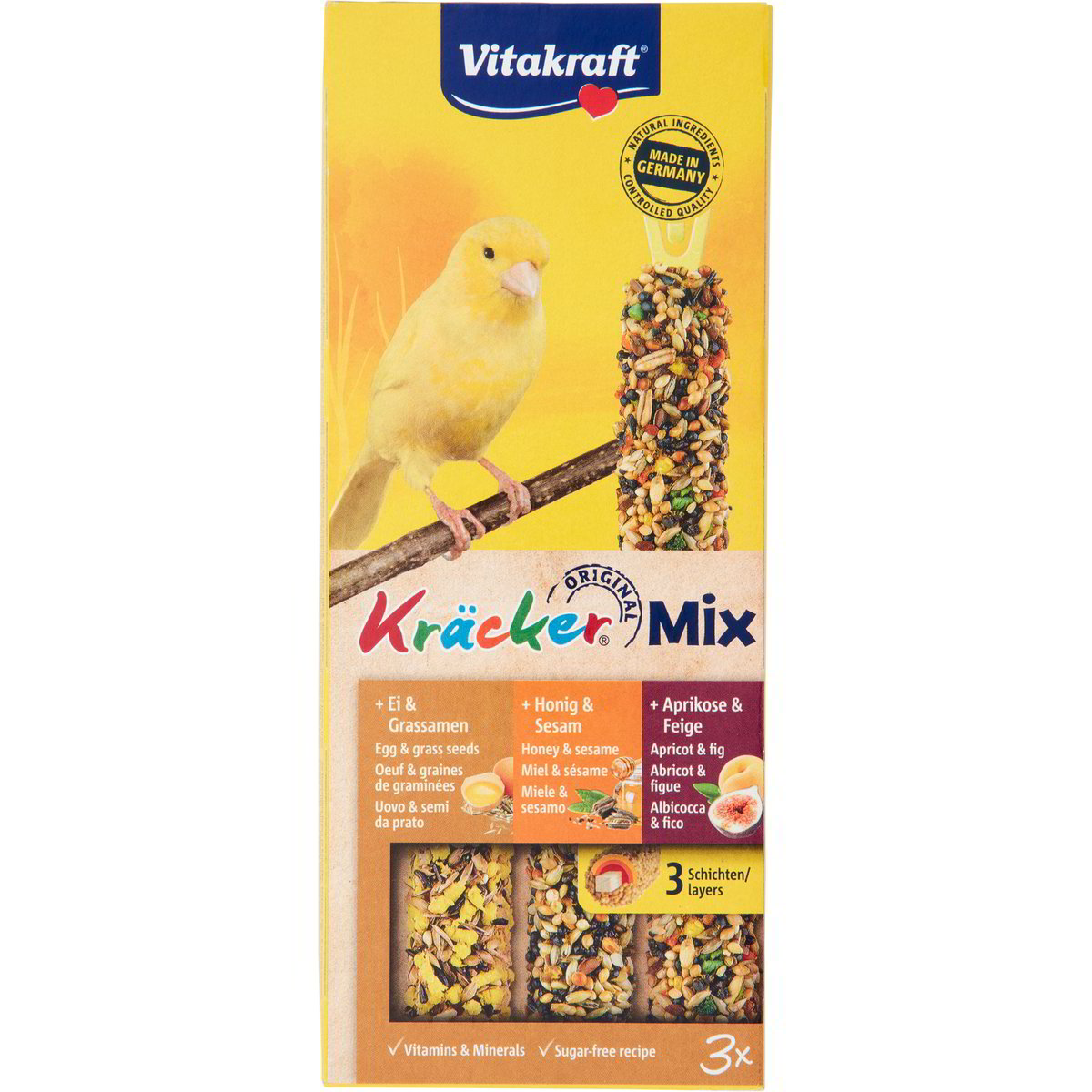 Alimento per uccelli kracker trio-mix VITAKRAFT 80 G - Coop Shop