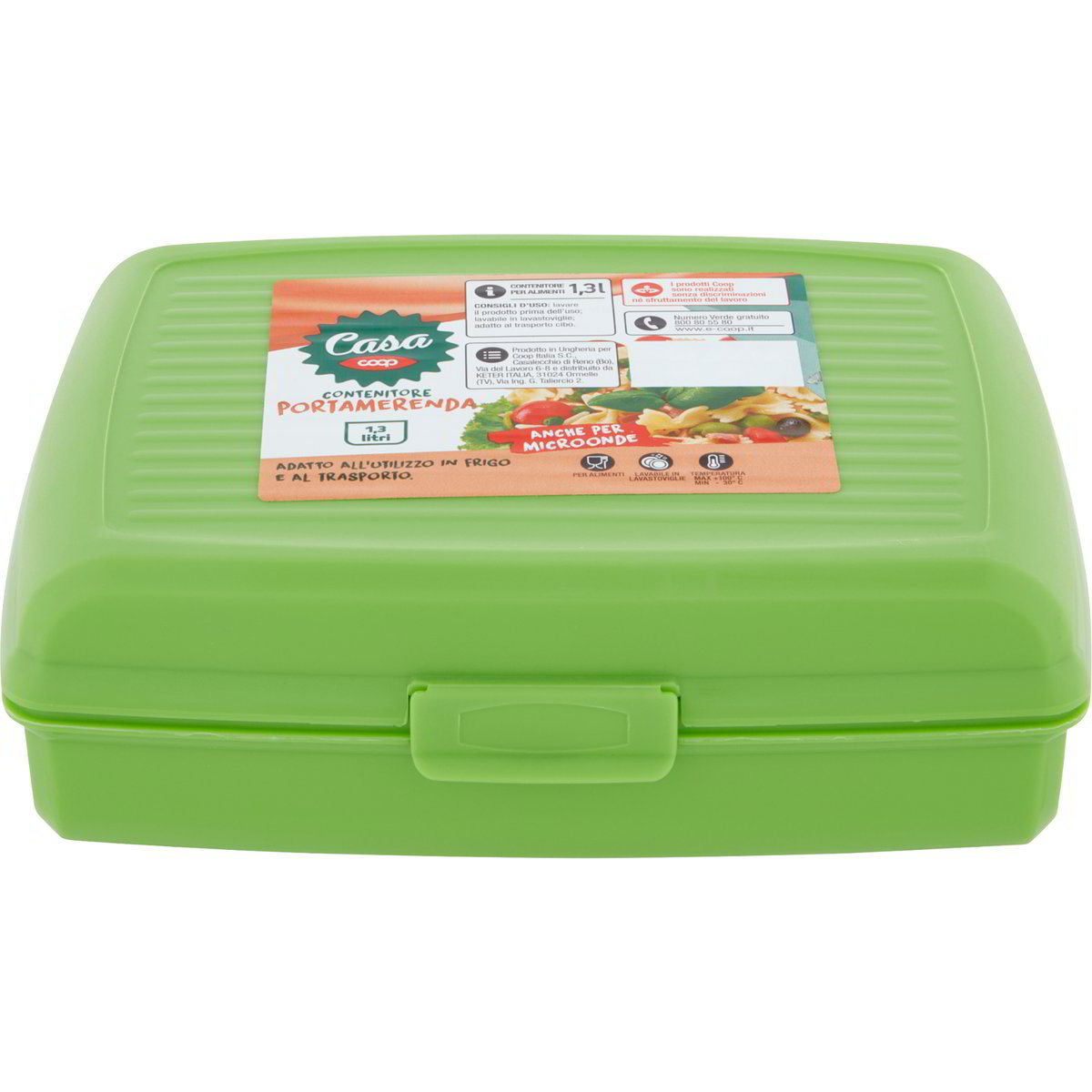 Contenitore portamerenda rettangolare 1300ml COOP - CASA 1 PZ - Coop Shop