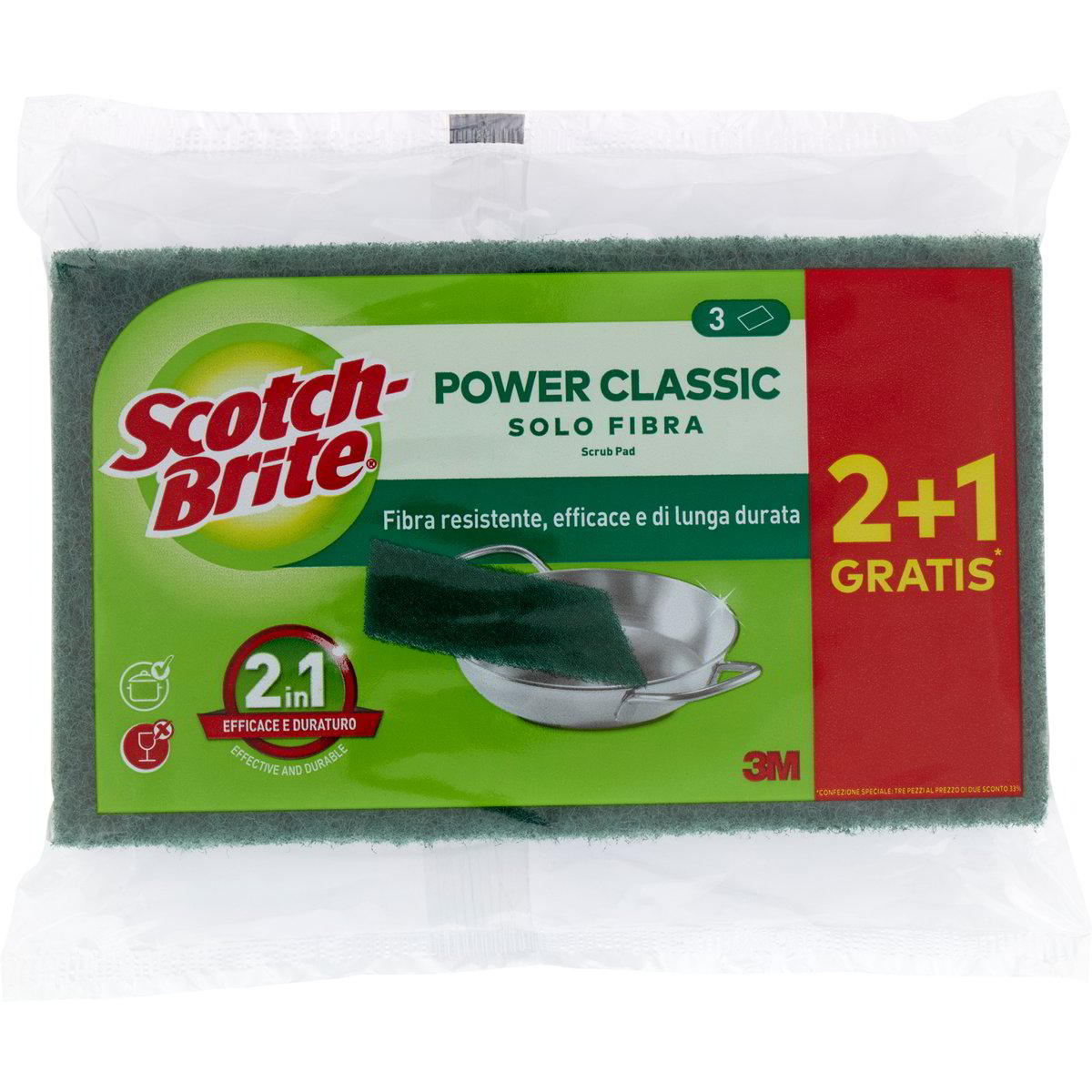 Spugne abrasiva fibra verde solofibra forte SCOTCH BRITE 1 PZ - Coop Shop
